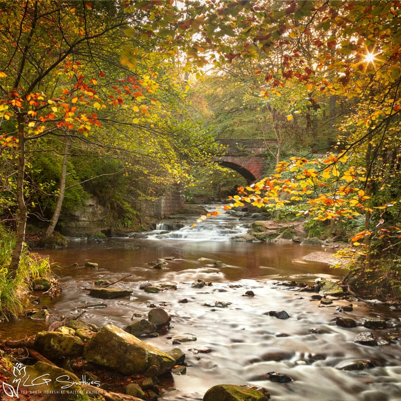 Falling Foss Bridge Whitby Photo Slate - The North Yorkshire Gallery