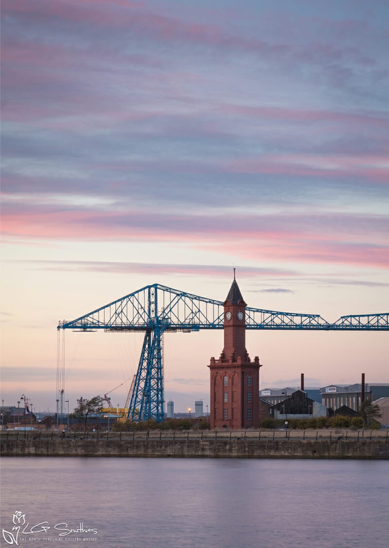 Middlesbrough Dock Clock Tower And Transporter Bridge - The North ...