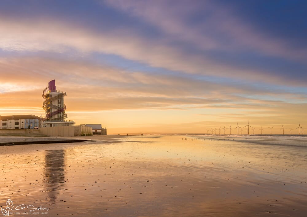 Redcar Pier And Beach Sunset - The North Yorkshire Gallery
