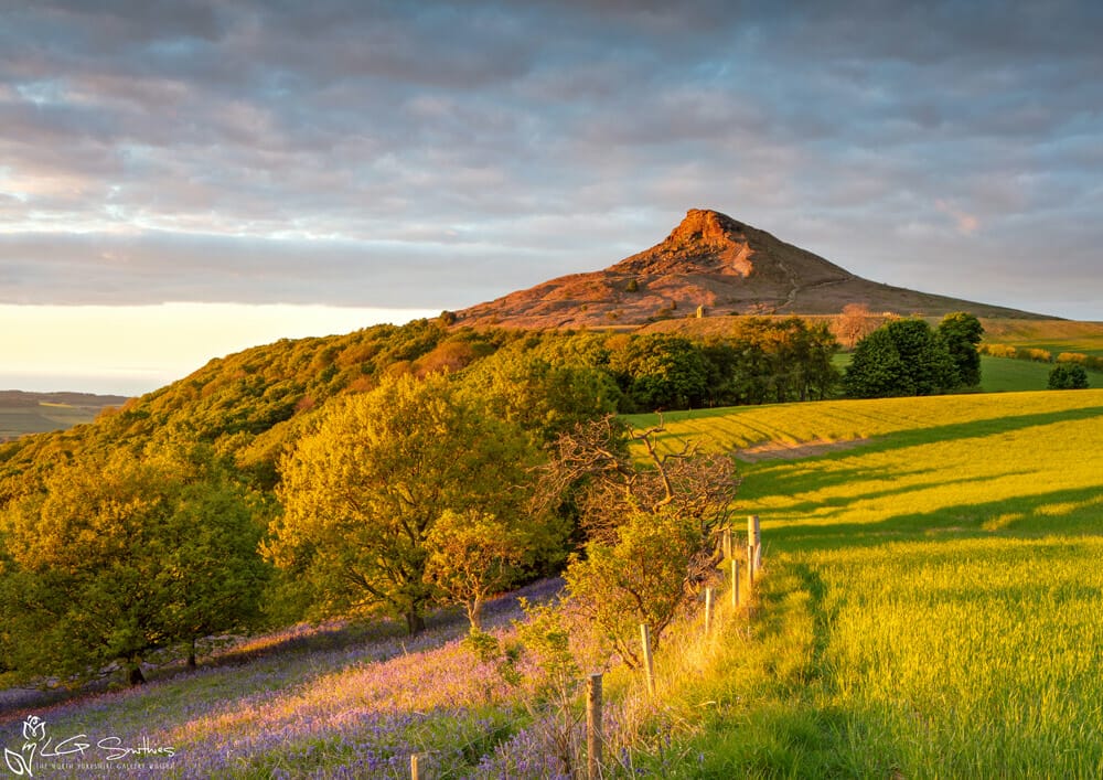 Roseberry Topping Sunset From Cliff Ridge Hill - The North Yorkshire ...