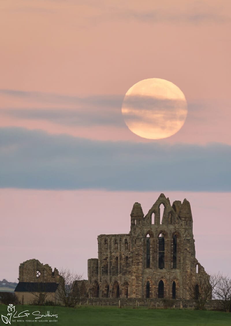 Super Moon Over Whitby Abbey - The North Yorkshire Gallery